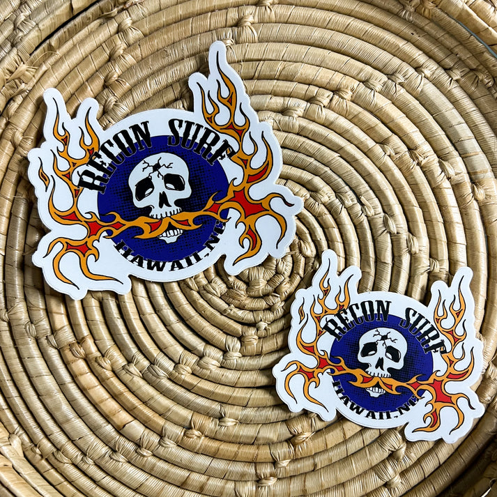 SKULL TEAM STICKER – Recon Surf Shop